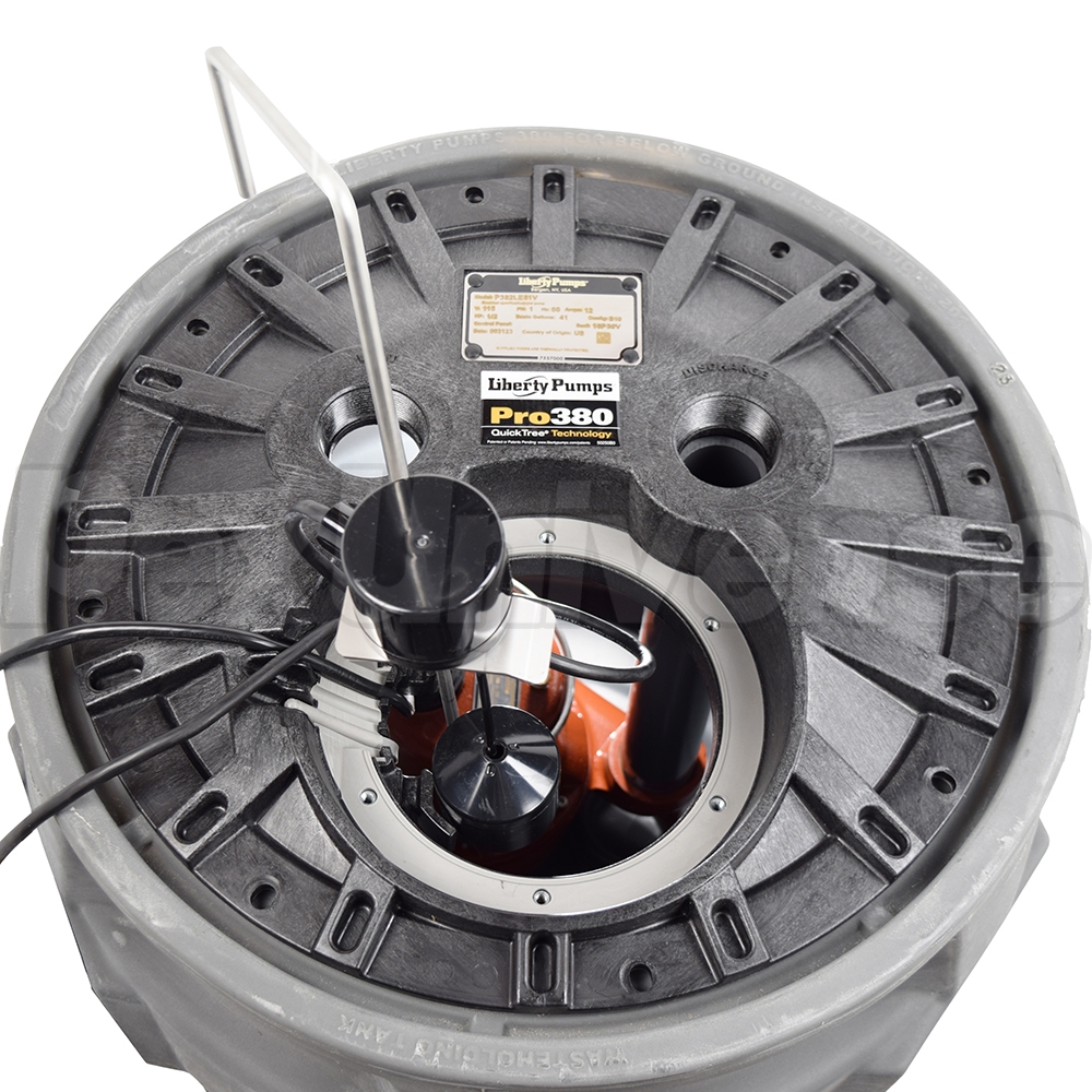 Liberty P382XPRG101/A2, 1 HP ProVore380 Simplex Grinder Pump System w ...