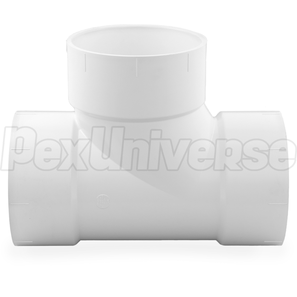 Spears P400-080, 8" PVC DWV Sanitary Tee Fitting - PexUniverse