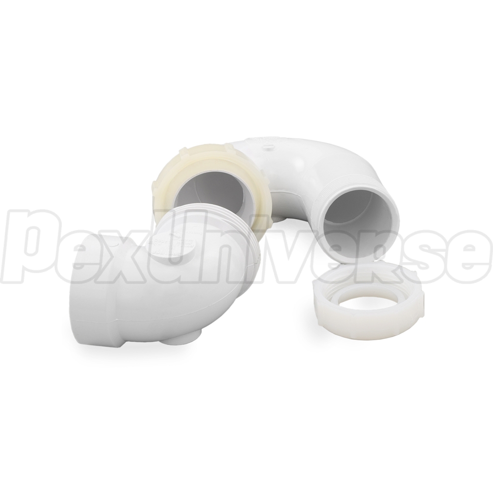 Spears P711P-169, 1-1/4" x 1-1/2" PVC DWV L.A. P-Trap - PexUniverse