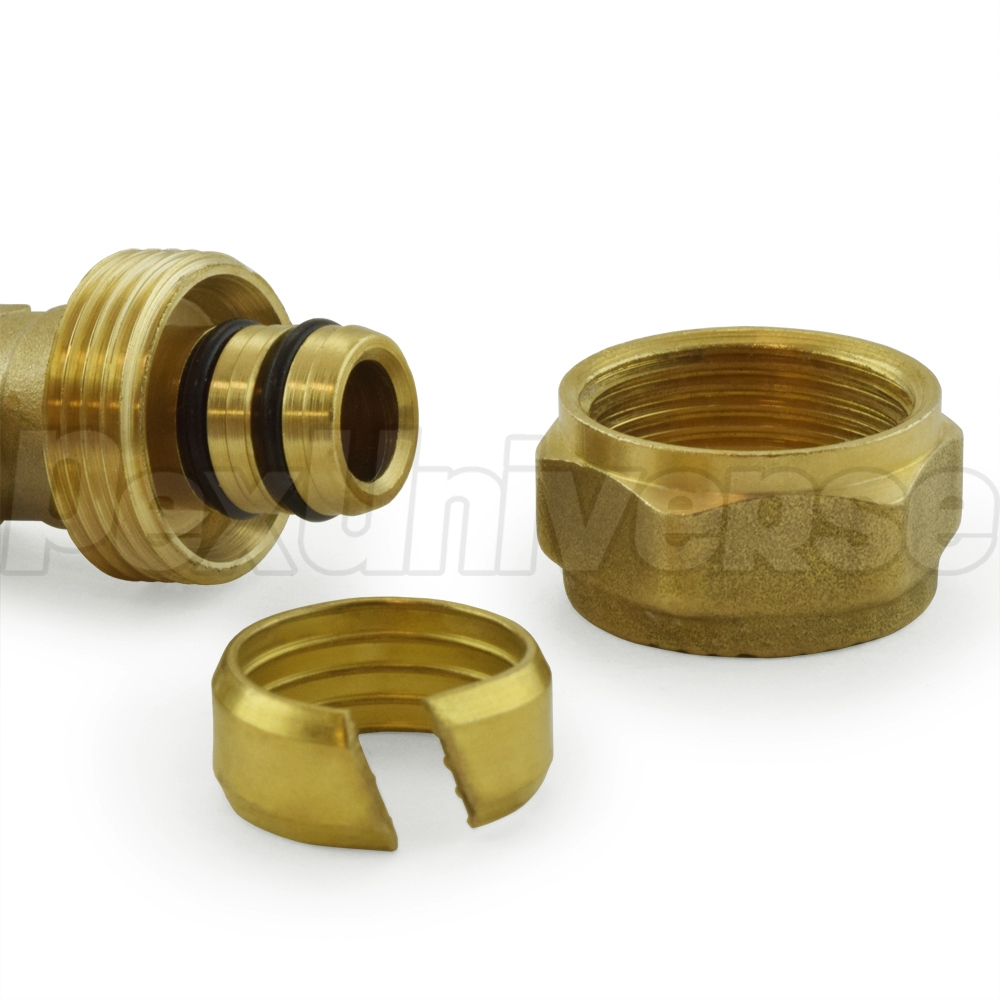 1" PEX-AL-PEX Compression x MPT Threaded Adapter - PexUniverse