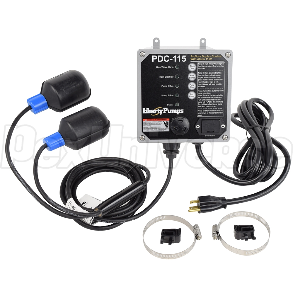 Liberty PDC-115, Indoor Duplex Control Panel for Sewage & Grinder Pump ...