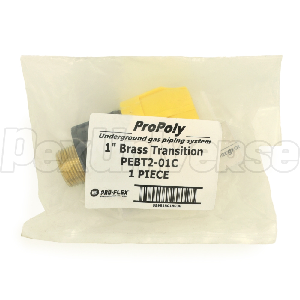 1" IPS (PE Gas Pipe) x 3/4" MIP Transition Adapter/Fitting - PexUniverse