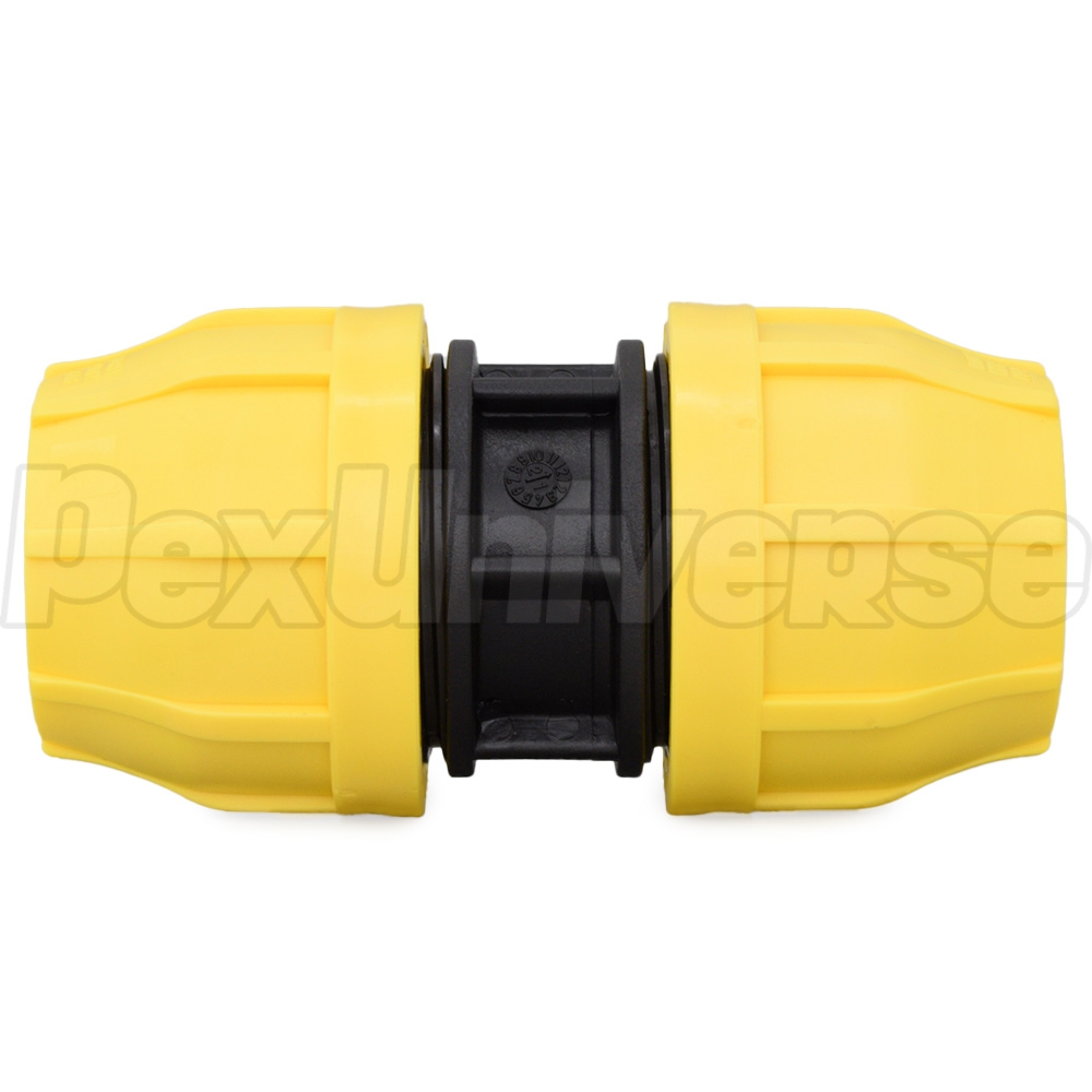 1-1/2" IPS Compression Coupling for Yellow PE Gas Pipe - PexUniverse