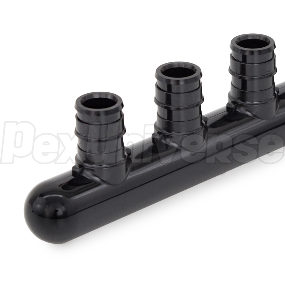 6-Branch, PEX-A (F1960) Expansion Style Manifold, Closed, Poly-Alloy ...