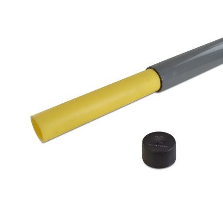 1-1/4" IPS x MIP Anodeless Riser for Yellow PE Gas Pipe - PexUniverse
