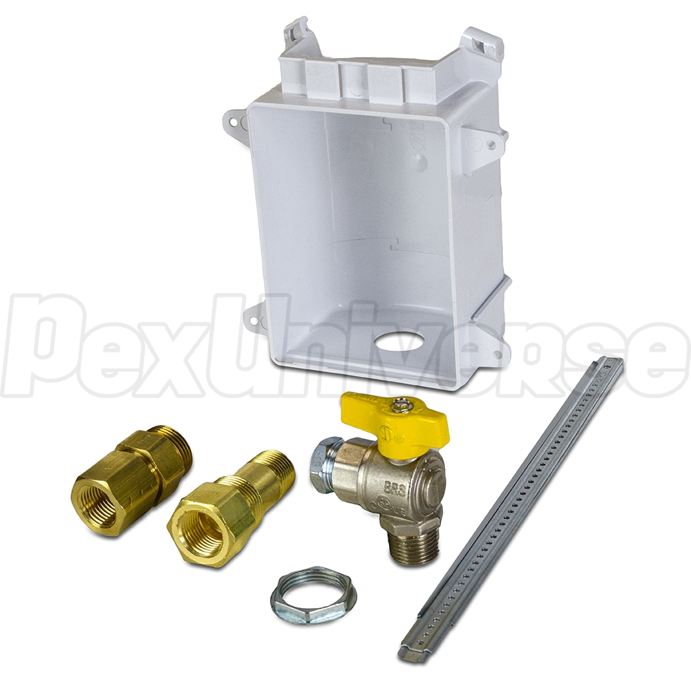 1/2" FIP x ProFlex Ox Box CSST Gas Outlet Box - PexUniverse