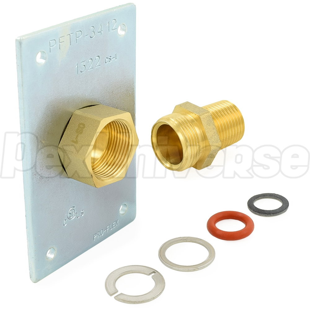 ProFlex Termination Plate w/ 1/2" CSST x MIP Fitting - PexUniverse