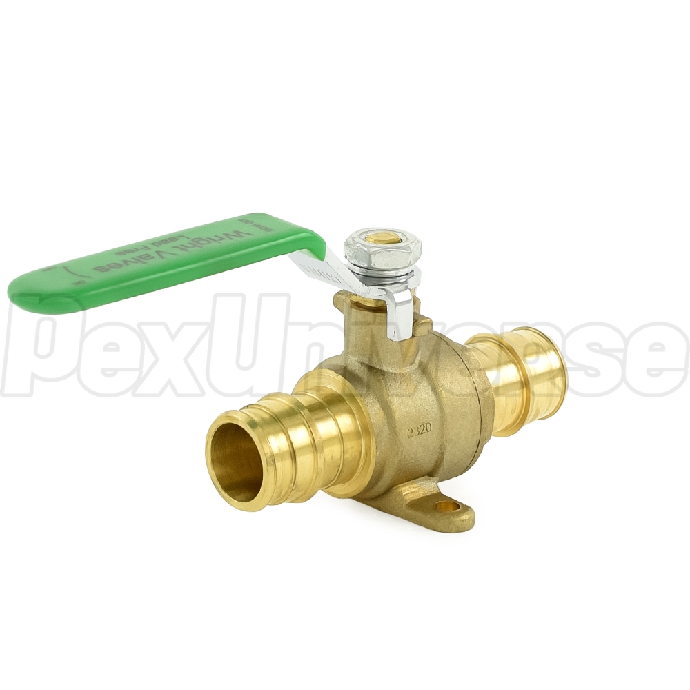 3/4" PEX-A (F1960) Expansion Brass Ball Valve w/ Drop Ears - PexUniverse