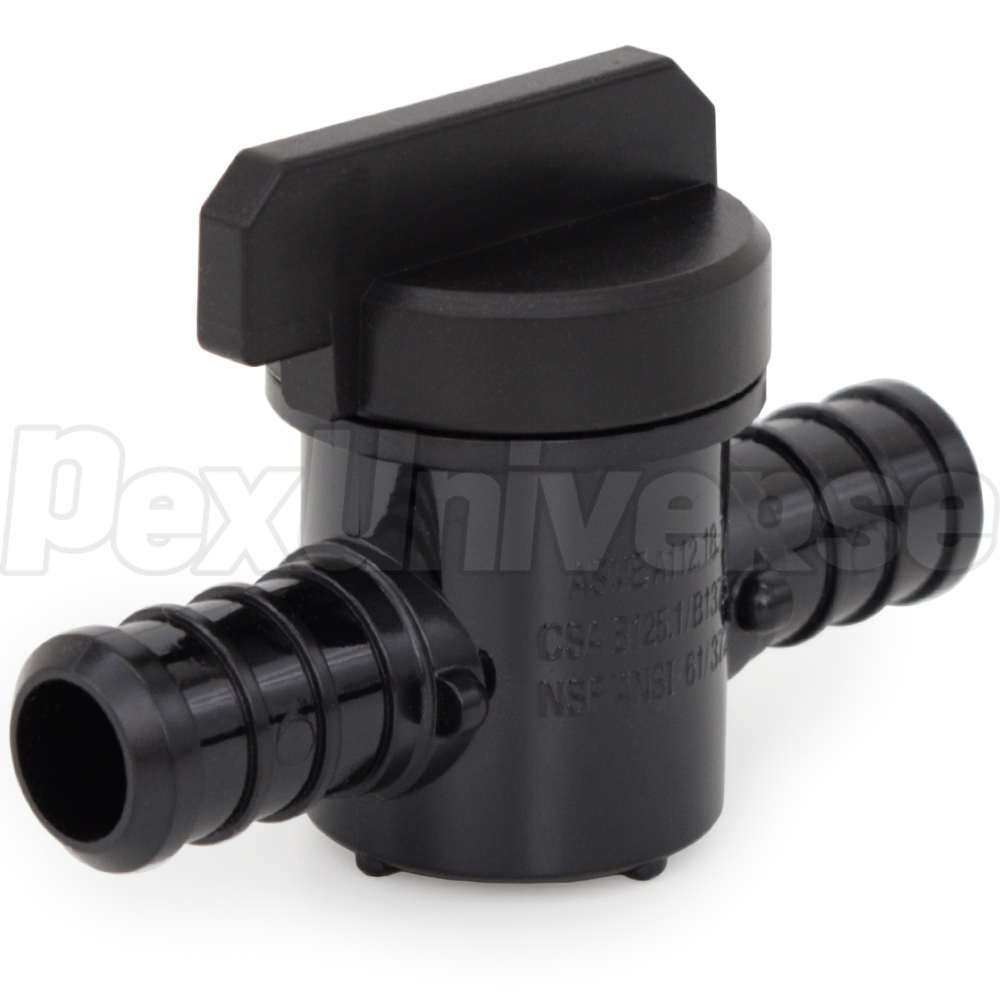 1/2" PEX Ball Valve (Poly), Crimp Style - PexUniverse