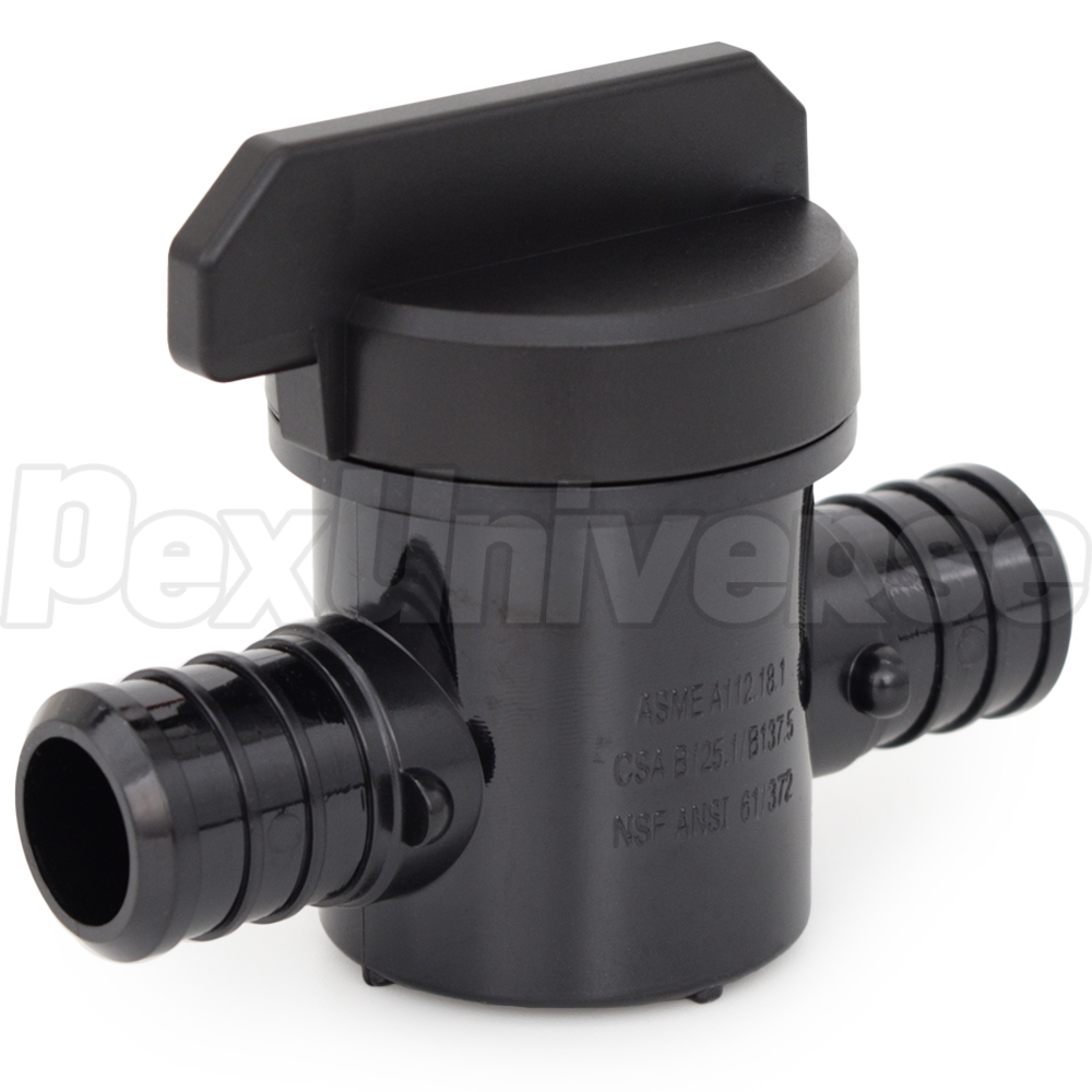 3/4" PEX Ball Valve (Poly), Crimp Style - PexUniverse