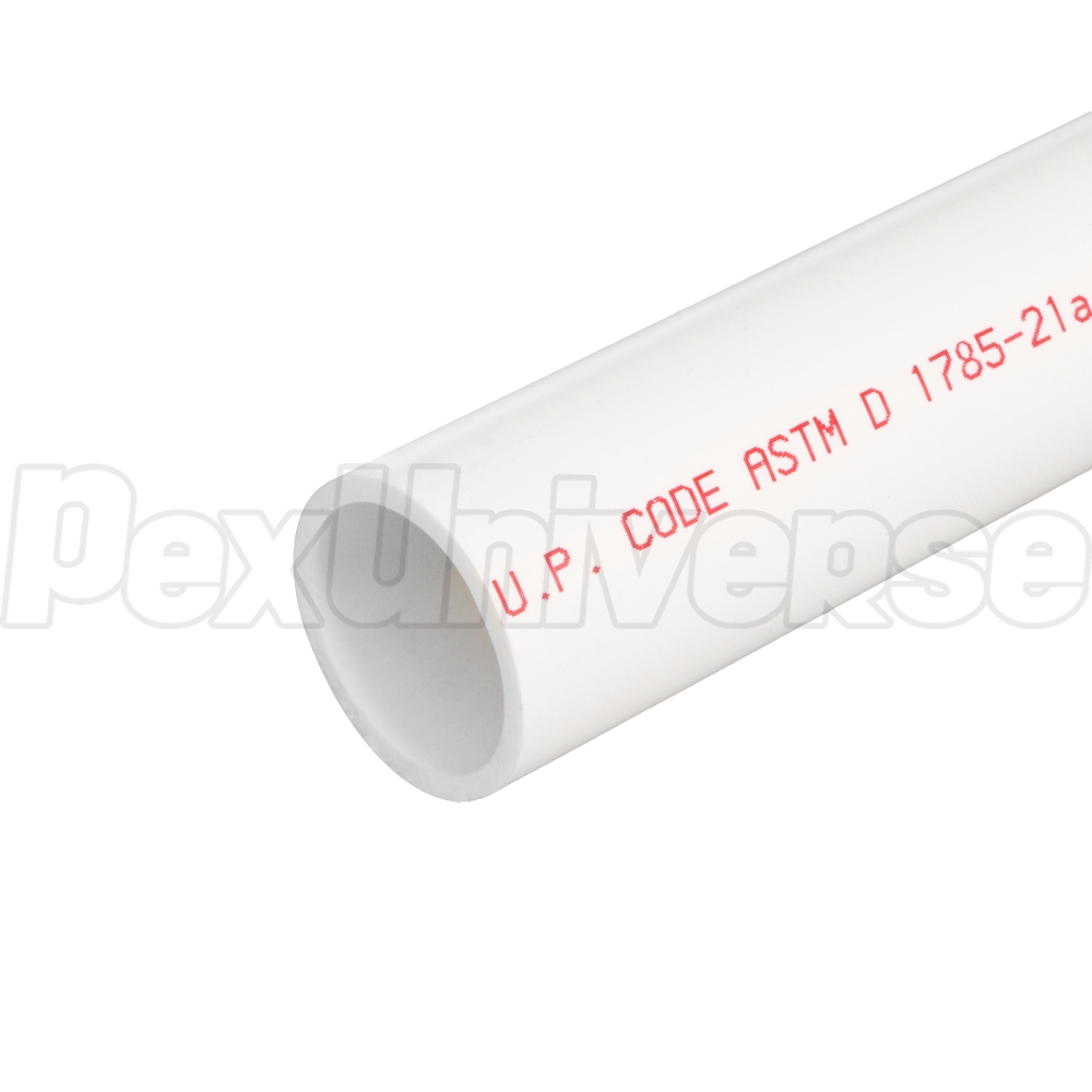 1-1/2" x 10 ft PVC Pipe, Schedule 40 / DWV - PexUniverse
