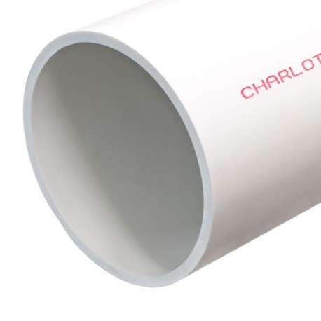 8" x 1ft PVC Pipe, Solid Core, Sch40 - PexUniverse