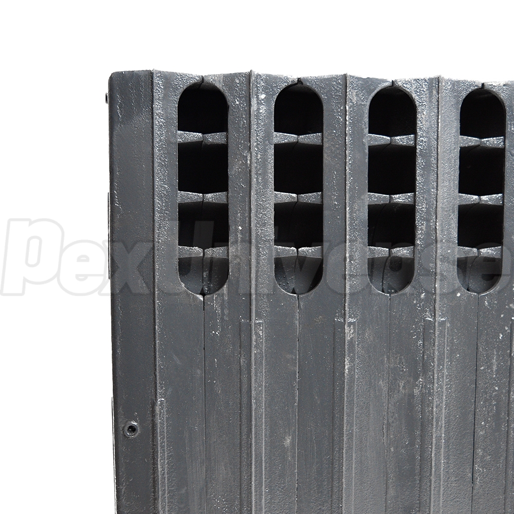 10-Section, 5"x20" Cast Iron Radiator, Cast Ray style - PexUniverse