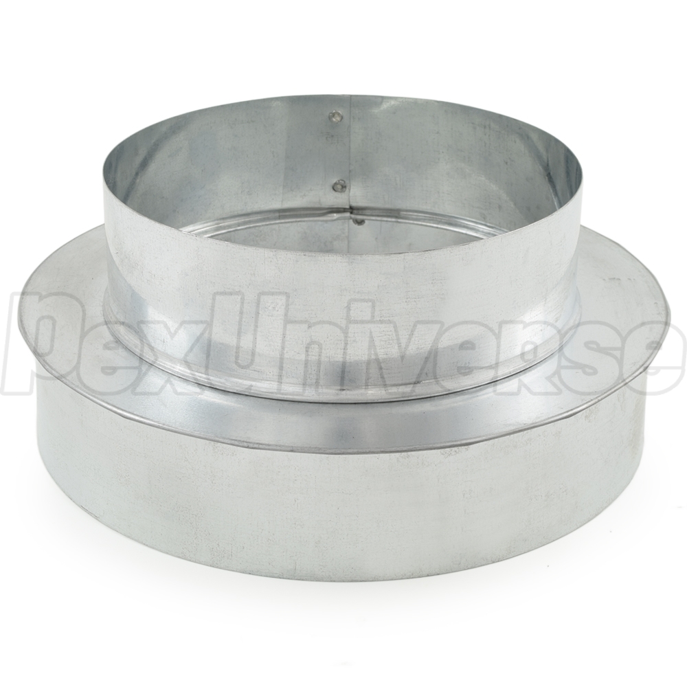 8" x 6" Galvanized Reducer/Increaser, 26 GA - PexUviverse