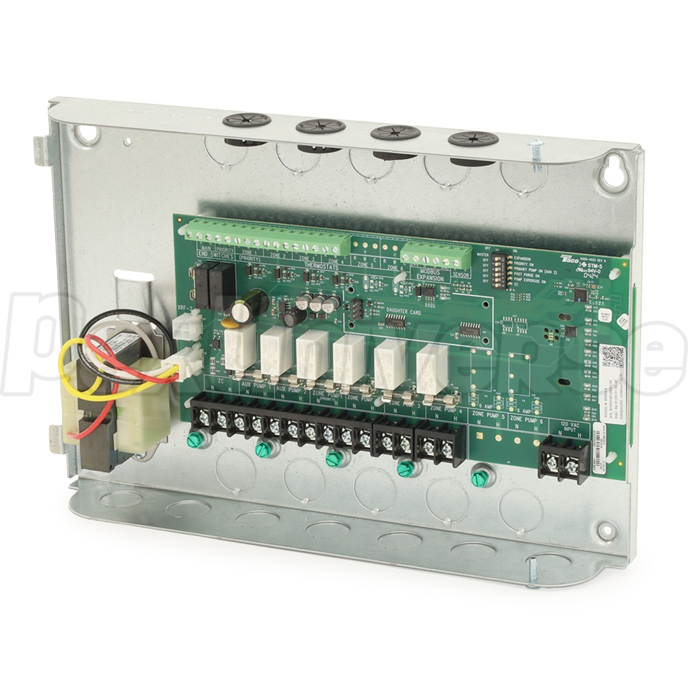 Taco SR504-5 4-Zone Switching Relay with Priority, Expandable - PexUniverse