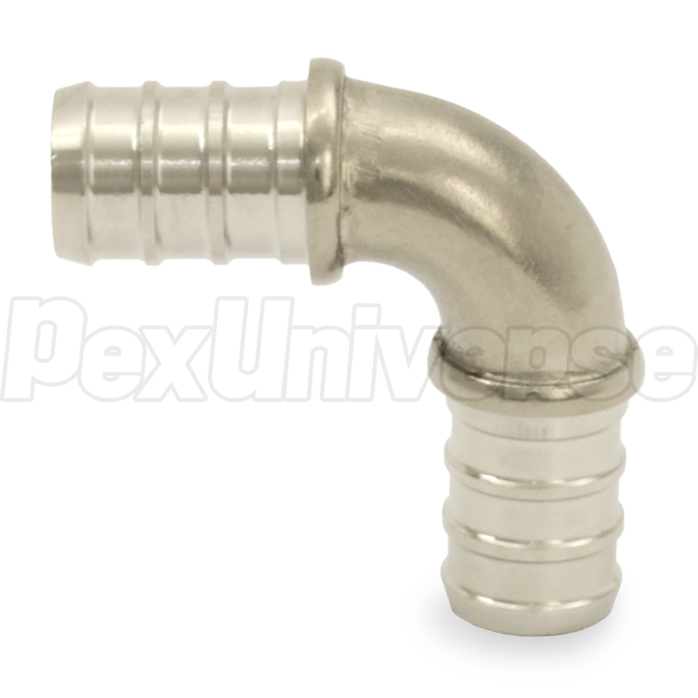 1/2" PEX Equal Elbow Fitting, 304 Stainless Steel - PexUniverse