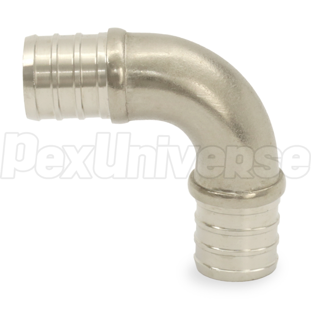 3/4" PEX Equal Elbow Fitting, 304 Stainless Steel - PexUniverse