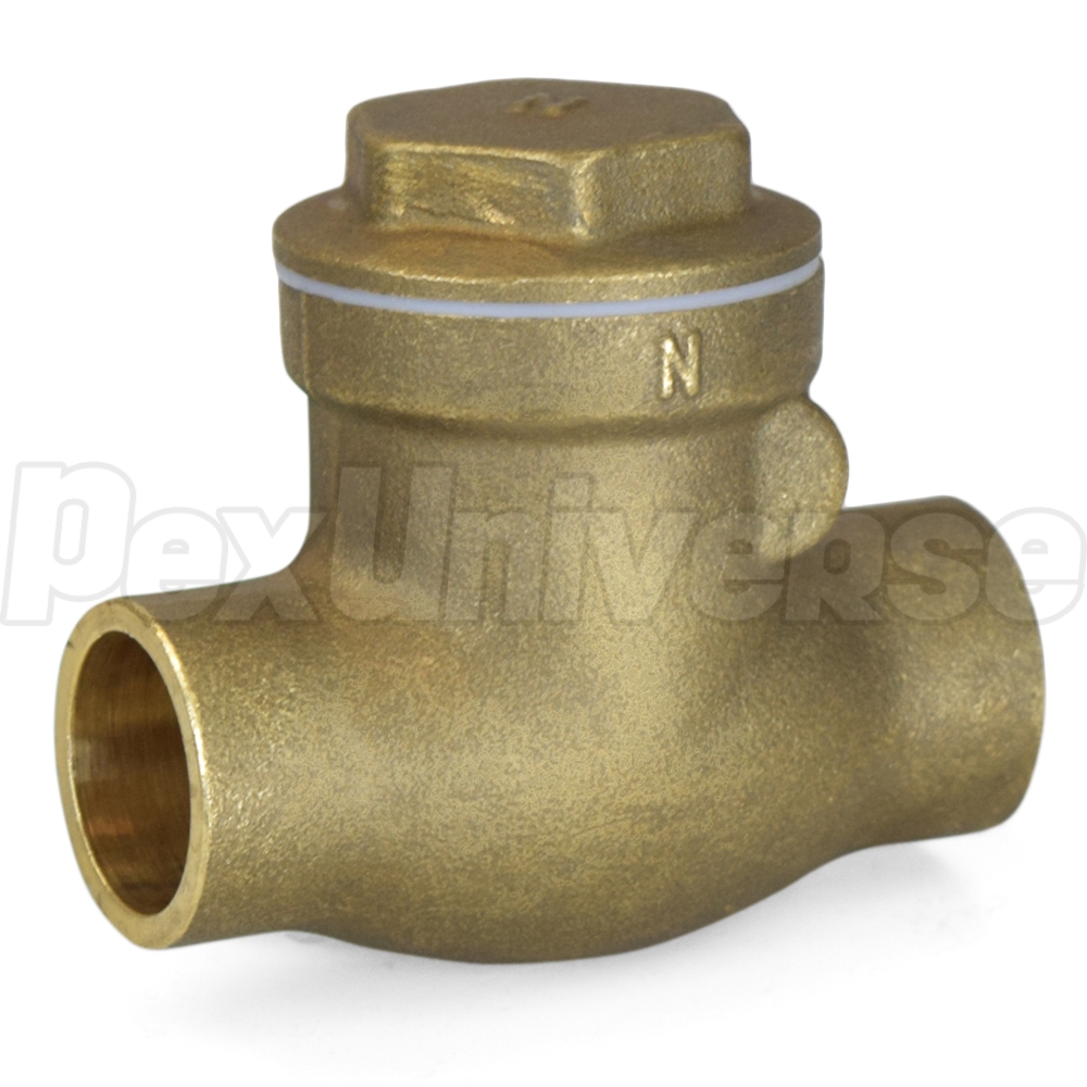 1/2" Sweat Swing Check Valve, Lead-Free - PexUniverse