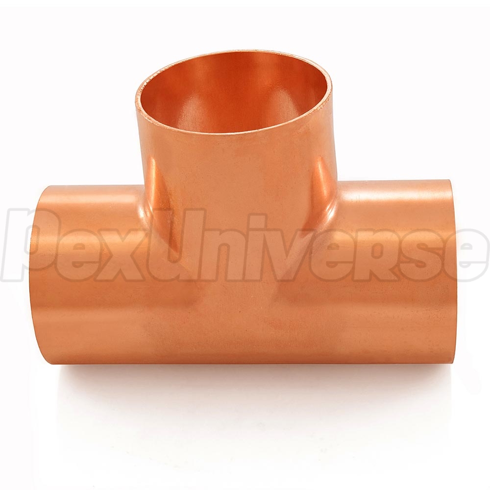 2" Copper Tee Fitting - PexUniverse
