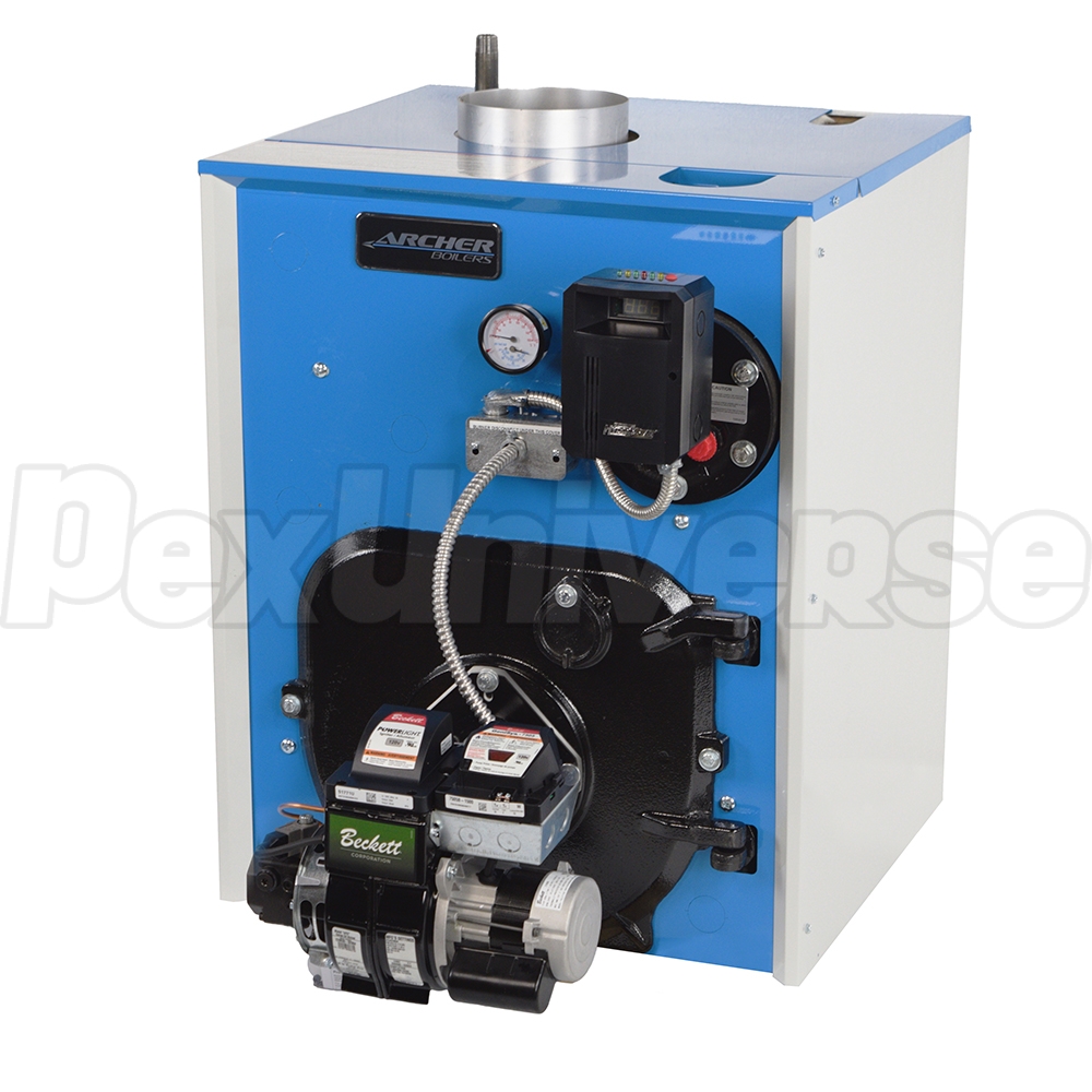 Archer Trooper Oil Boiler with Beckett Burner & Tankless Coil 106,000 BTU - PexUniverse
