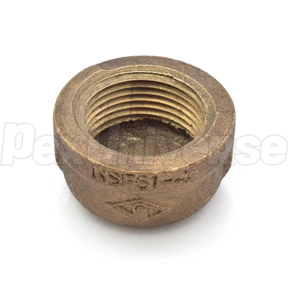 1" Threaded Lead-Free Brass Cap Fitting - PexUniverse