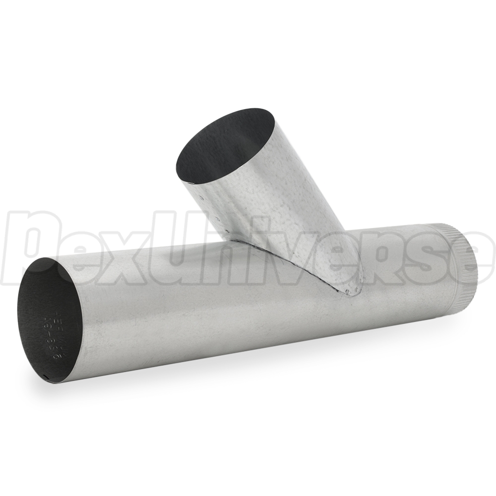 5" Galvanized Wye, 26 GA - PexUviverse