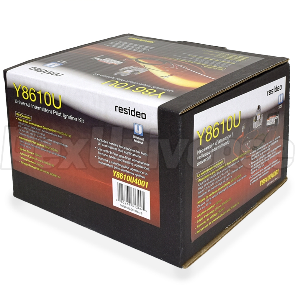 Resideo/Honeywell Y8610U4001 Standing to Intermittent Pilot Conversion ...