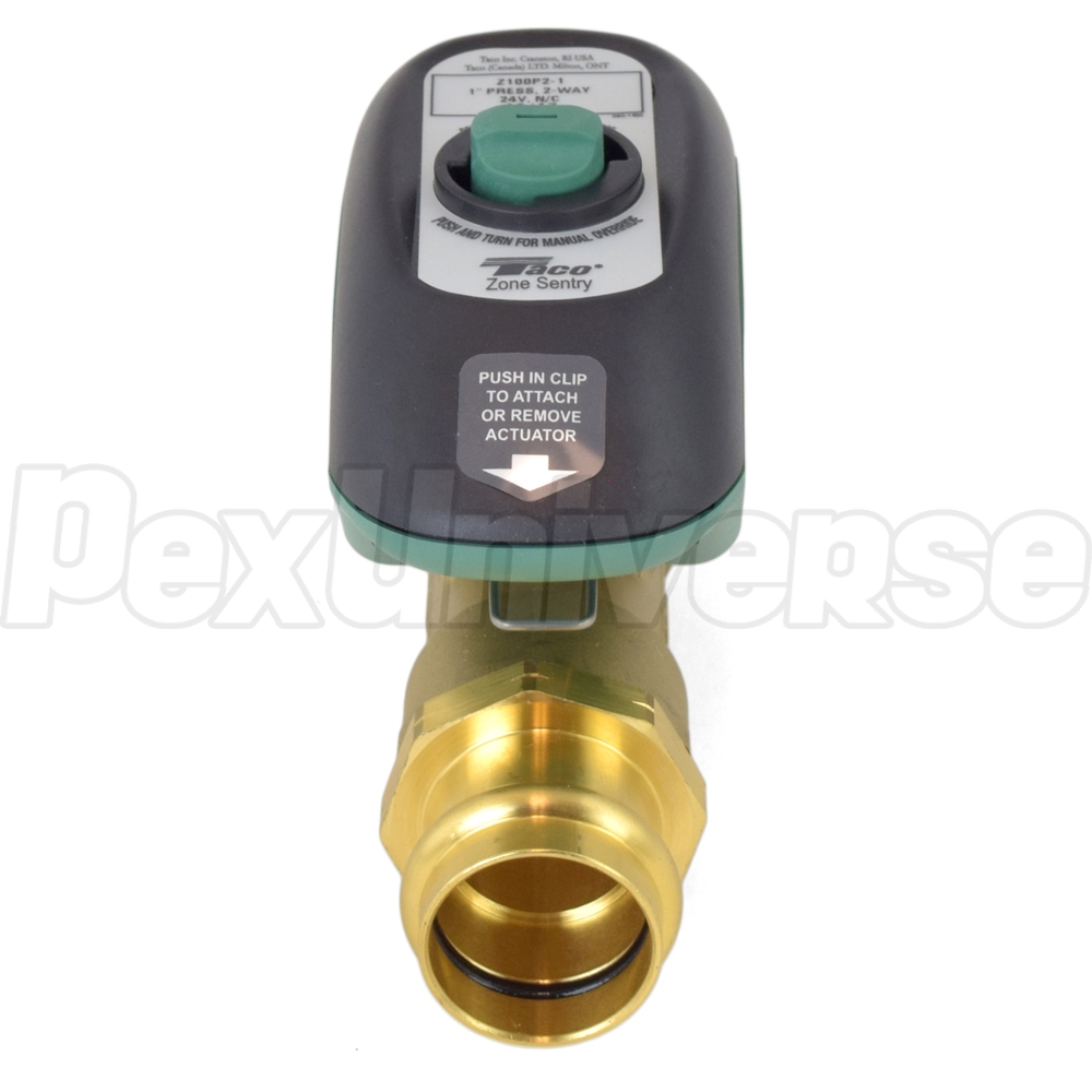 Taco Z100P2-1, 1" Press Zone Sentry Valve - PexUniverse