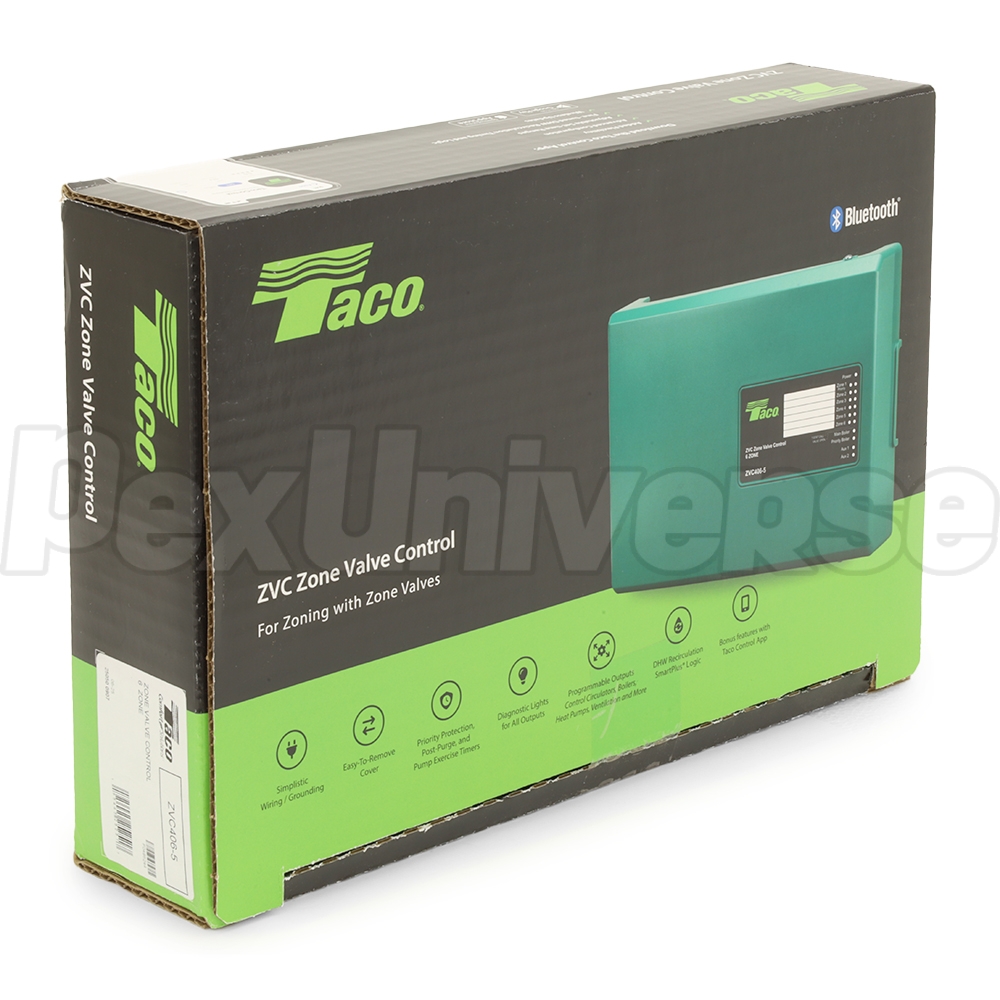 Taco ZVC406‑5 Enhanced 6‑Zone Valve Control Panel - PexUniverse